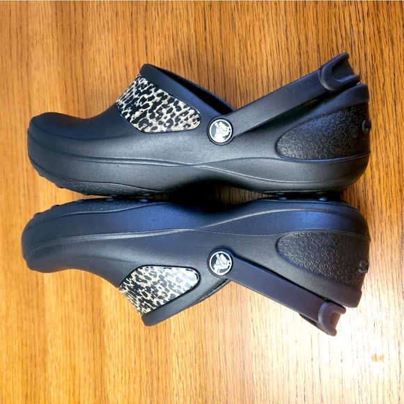 CROCS | Shoes | Crocs Womens Mercy Work Clog Slingback Mules In Black ...